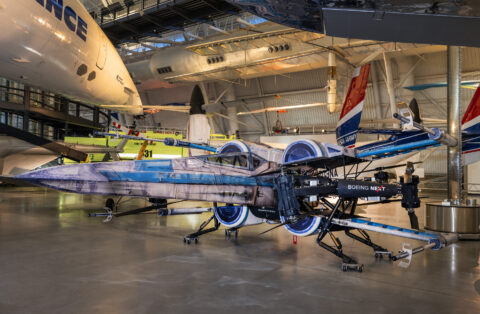 Boeing cargo drone dressed as Star Wars X-wing lands at National Air ...